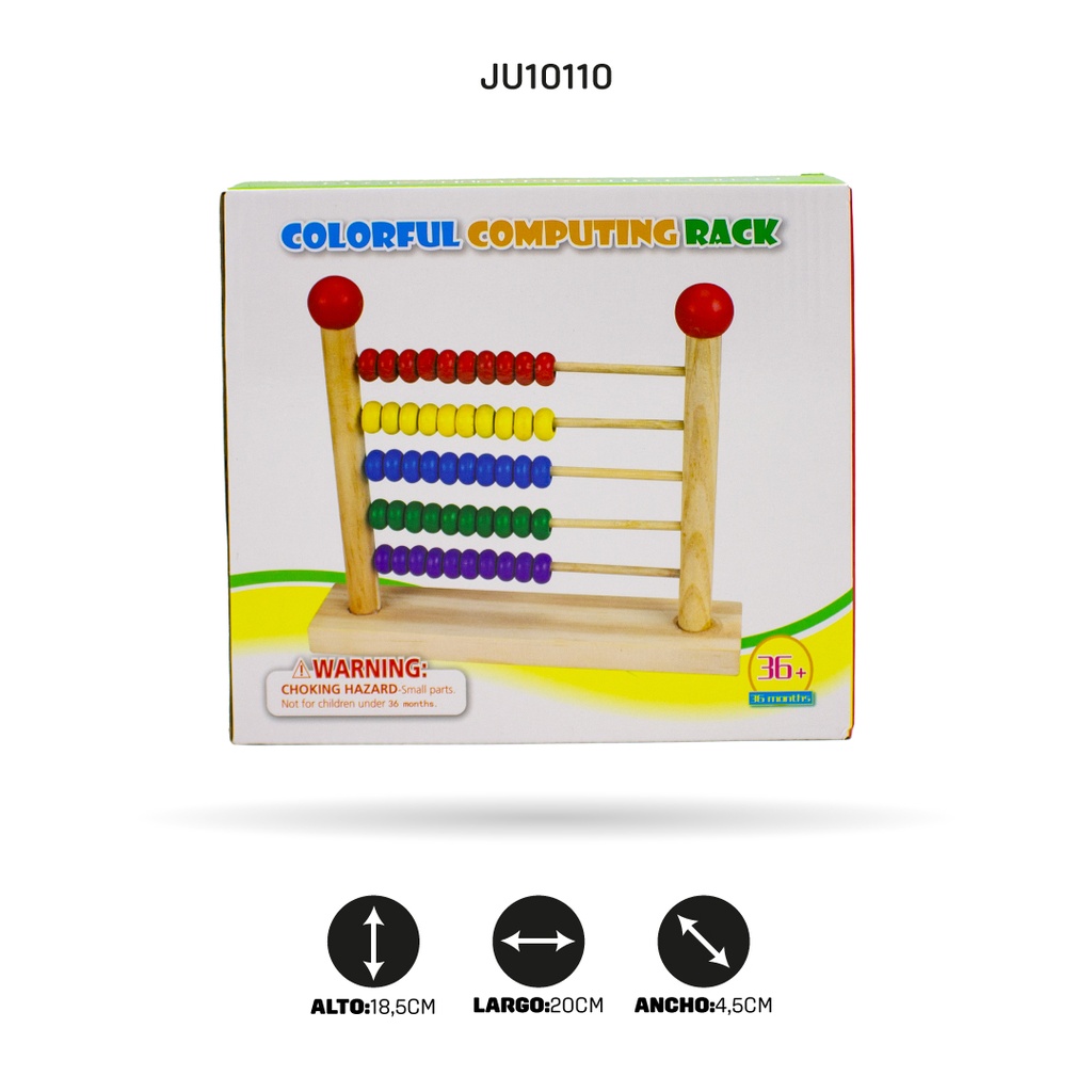 JUEGO DIDACTICO CLASICO ABACO EN MADERA [1970-181] | El punto del arte
